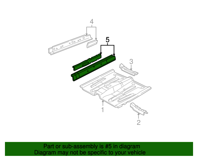 1999-2005 GM Panel Rkr Inr 22615496 | TascaParts.com