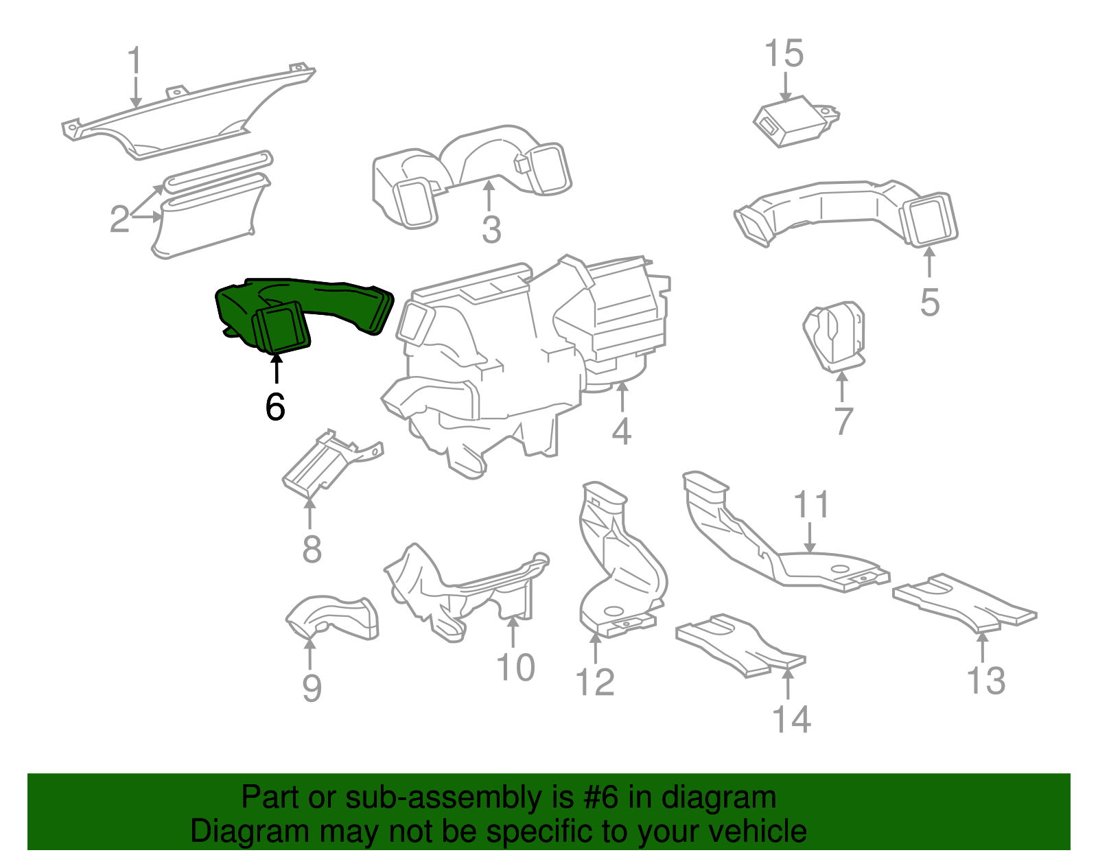 2012-2015 Toyota Tacoma 2012-2015 Toyota Tacoma - Side Duct 55843-04070 ...