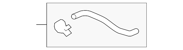 Genuine Upper Hose for 2010-2012 Hyundai Santa Fe | Part# 25411-2B800 ...
