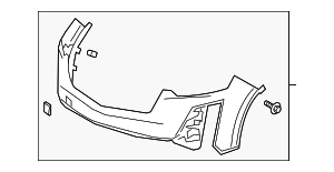 84772468 GM Front Bumper Upper Fascia | GM Parts Store