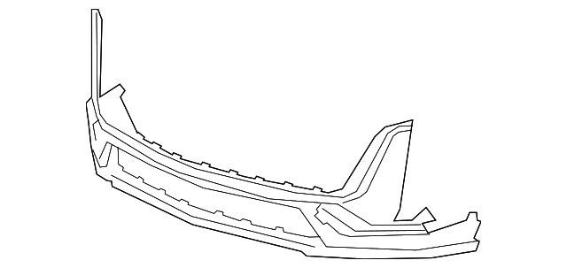 Genuine OEM Black Front Lower Bumper Cover Part# 84663548 Fits 2020 ...