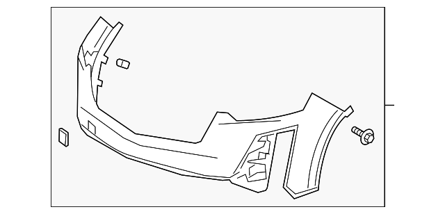 2020-2025 Cadillac XT6 Front Bumper Upper Fascia 84772468 GM ...