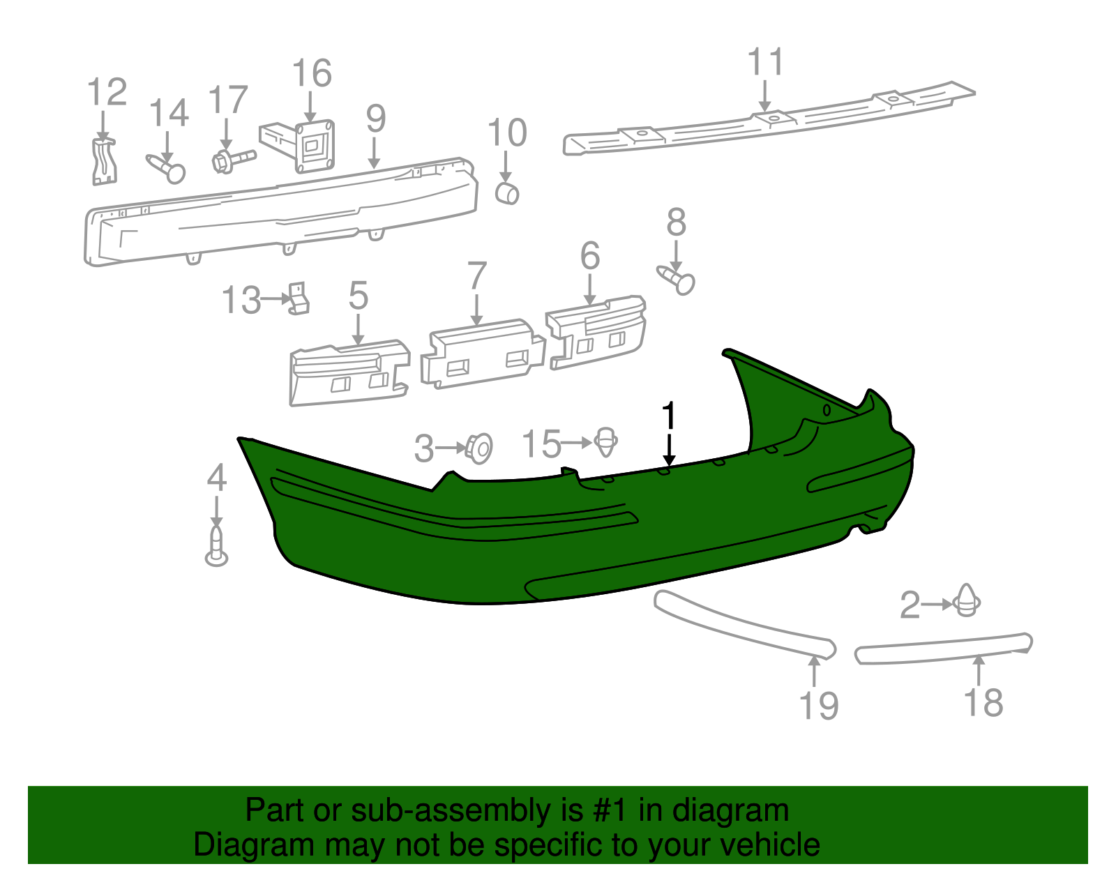 2004-2005 Hyundai XG350 Bumper Cover 86610-39520 | Hyundai Wholesale Direct