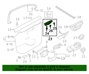 2020-2021 Lincoln Corsair Switch Bezel LJ7Z-14524-AD | TascaParts.com