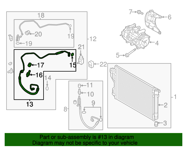 2011-2013 Kia Optima Return Line Assembly 97763-4R000 | Kia Automotive ...