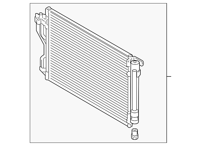 97606-C1101 - Condenser 2016-2018 Kia Optima | Kia.Parts Store