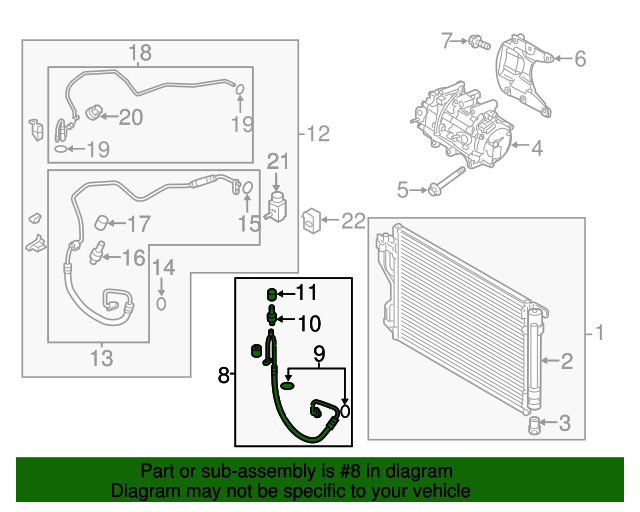 97762-4R000 - Discharge Hose 2011-2013 Kia Optima | Kia.Parts Store