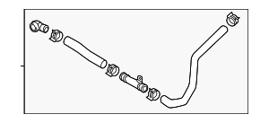 2016-2020 Kia Optima Lower Hose 25415 C1100 Kia Parts Store Kia ...