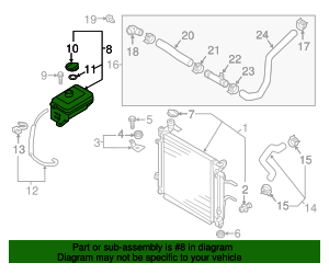 25430-D4000 - Reservoir Assembly 2016-2020 Kia | Kia.Parts Store