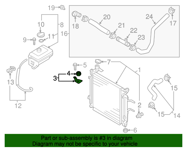 25333-D4000 - Upper Bracket 2016-2020 Kia Optima | Kia.Parts Store