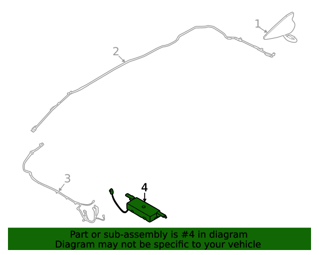 96240-CW000 - GPS Navigation System Antenna 2022-2024 Hyundai ...