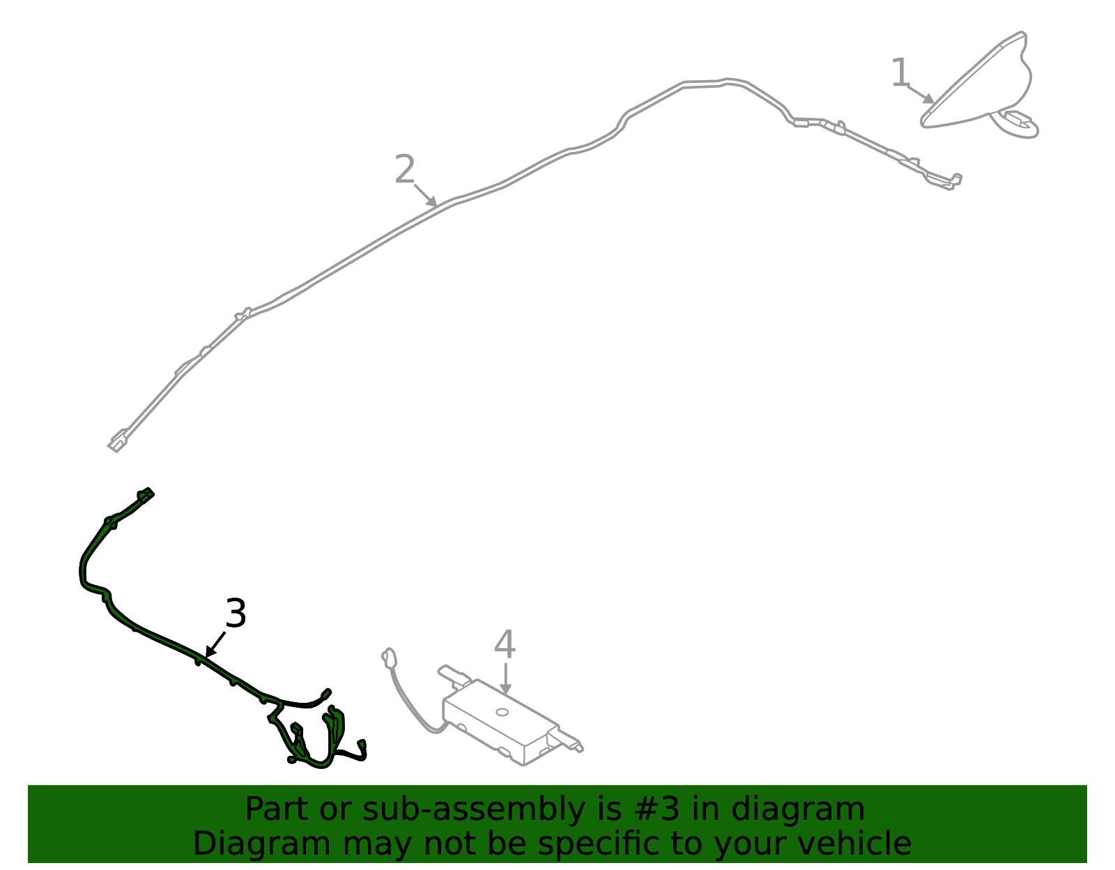 96220-K5100 - GPS Navigation System Antenna Cable 2022-2024 Hyundai ...