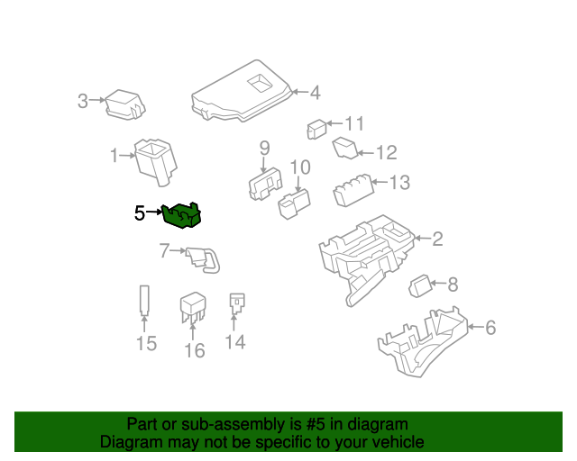 2009-2018 Toyota Lower Cover 82663-12070 | Toyota Parts Center