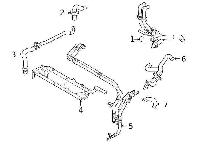 2019-2024 Audi Tube 4KL-122-109-C | Audi USA Parts