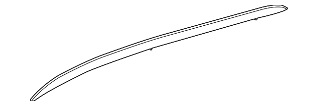 42752387 - Black Driver Side Luggage Carrier Side Rail 2020-2021 Buick ...