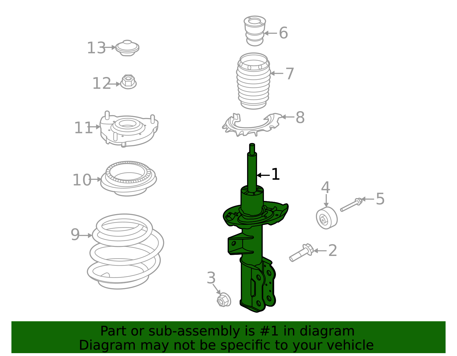 54651-R5000 - Strut 2021-2023 Kia Sorento | Genuine Kia Parts