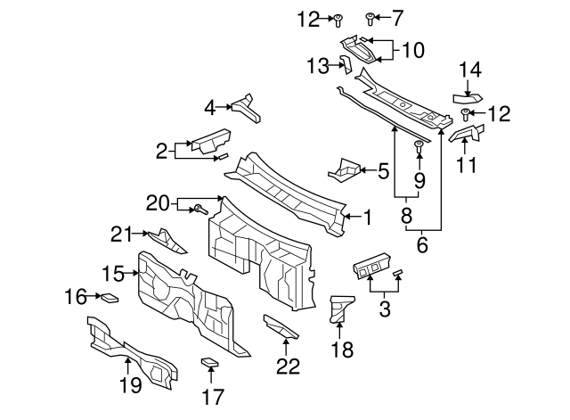 2007-2012 Lexus Insulator Pad 55214-50061 | AutoNationParts.com