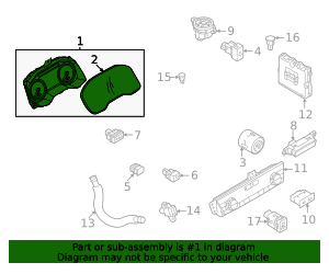 24810-6RR2A - Instrument Cluster 2021 Nissan Rogue | Nissan Parts ...