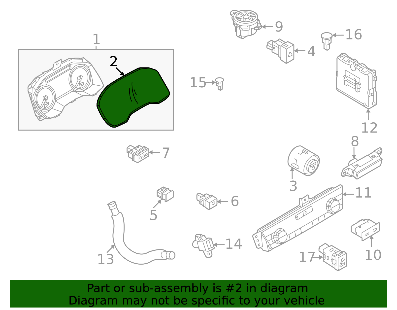 24813-6RR0A - Cluster Lens 2021-2025 Nissan | Nissan Parts ...