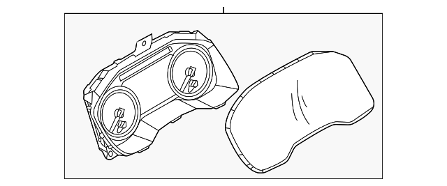 2023 Nissan Rogue Cluster Assembly 24810-6RR0E | Tom Wood Nissan Parts