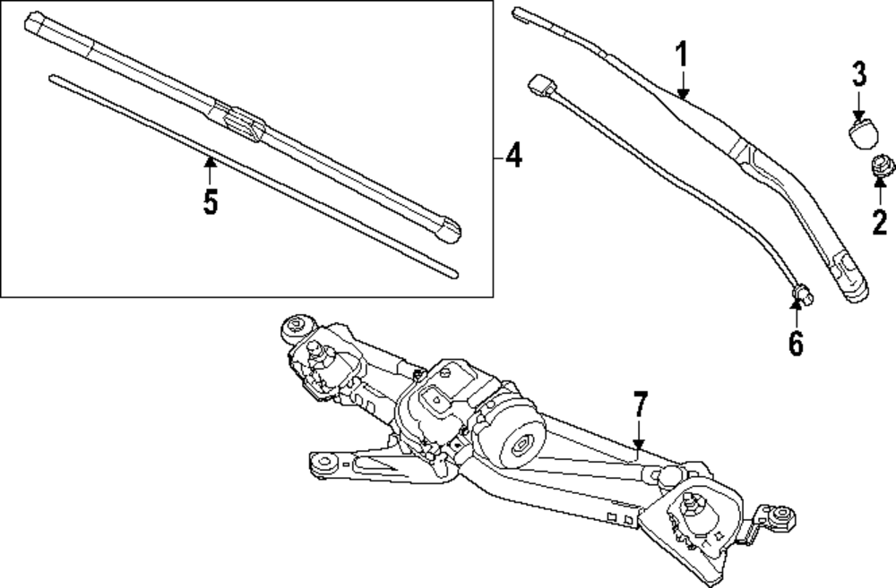 2024-2025 Mazda Wiper Blade KR9R-67-330 | Retail Performance Auto Parts