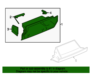 68520-5SA1B - Glove Box 2018-2019 Nissan LEAF | Nissan Parts ...