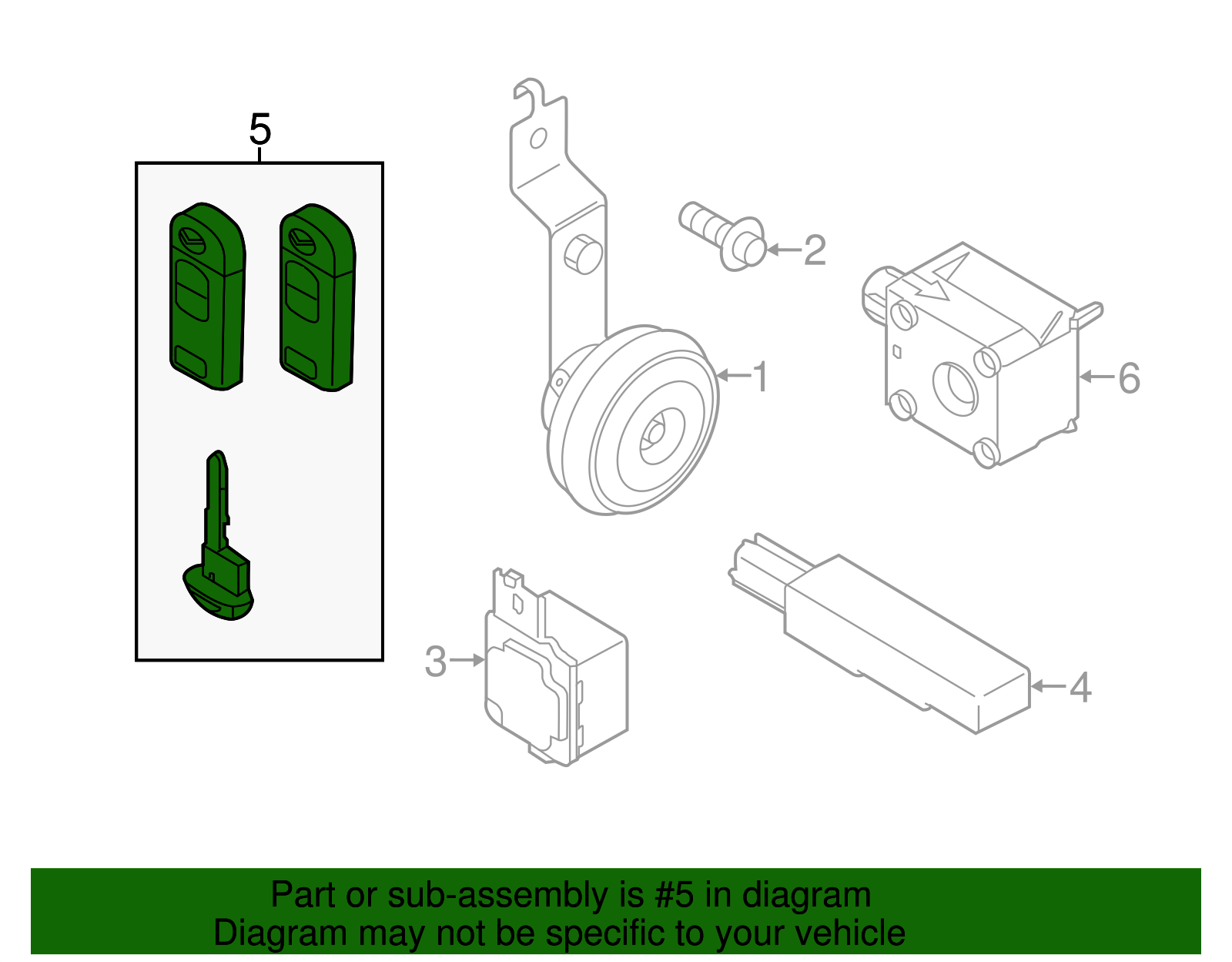 TKY2-67-5DY - Keyless Entry Module - Key Fob Only - 2016-2020 Mazda ...