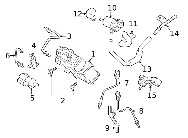 Genuine Purge Control Valve for 2017-2022 Genesis | Part# 28910-3F700 ...