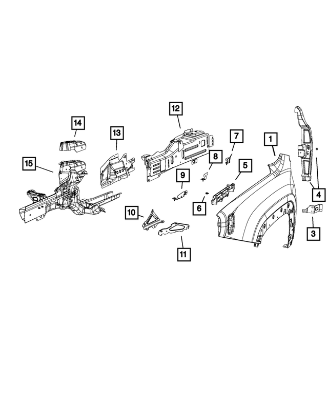 2015-2021 Jeep Renegade OEM NEW 2015-20 Mopar Jeep Renegade Fender ...