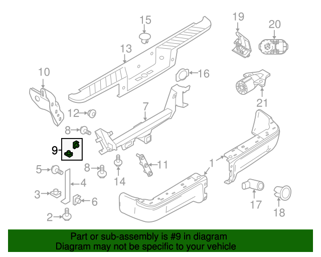 2006-2014 Ford F-150 Mount Bracket Nut N800296-S441 | OEM Parts Online