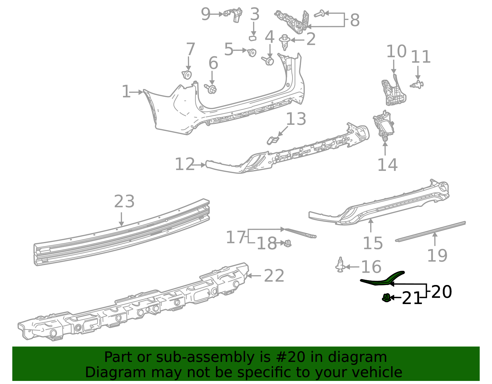 2021-2024 Toyota Highlander Side Molding 52752-0E060 | Toyota San Diego ...