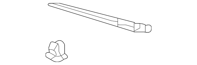 Genuine Toyota Panel Extension part# 52165-0E020 for 2021-2024 Toyota ...