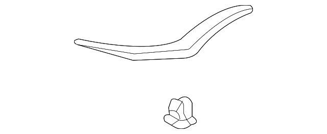 52752-0E060 - Side Molding - 2021-2023 Toyota Highlander | OEM Genuine ...