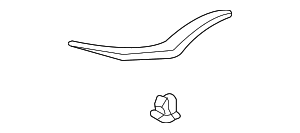 52752-0E060 - Side Molding - 2021-2024 Toyota Highlander | OEM Genuine ...