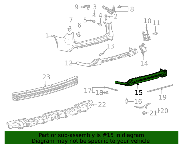 2021-2023 Toyota Highlander Extension Panel 52169-0E150 | OEM Parts Online