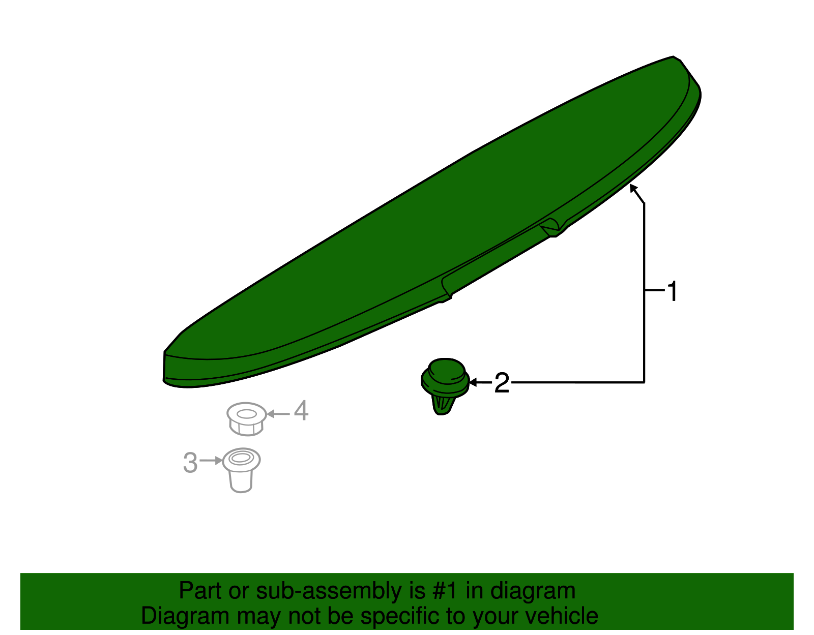 96030-1JA0C - Spoiler 2014-2017 Nissan Quest | Nissan Parts ...
