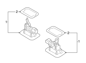 2017-2019 Genesis G90 Lamp Assembly License Plate Right-hand 92502 ...