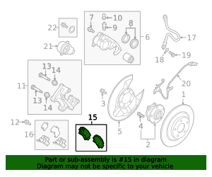 2016-2021 Mazda CX-5 | Brake Pads Rear | KAY0-26-48ZA | Mazda Online Parts