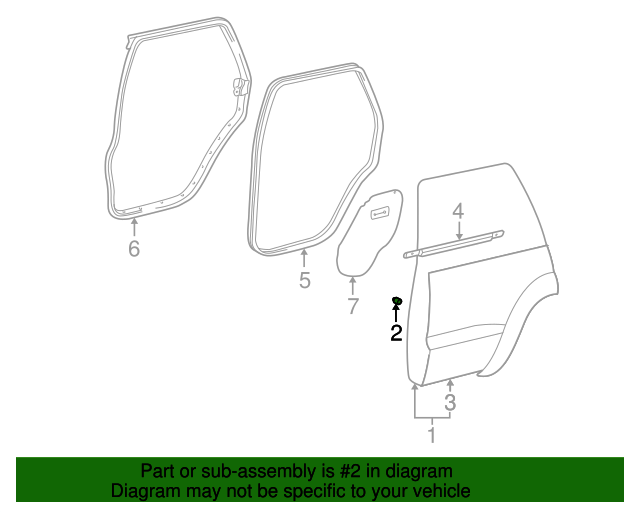Door Shell Bumper - Toyota (90084-54012)