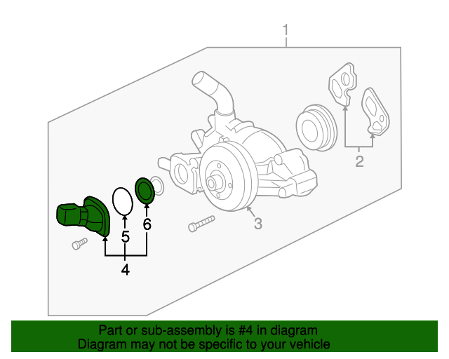 Genuine Thermostat Housing for 2007-2009 Saab 9-7x | Part# 12587395 ...