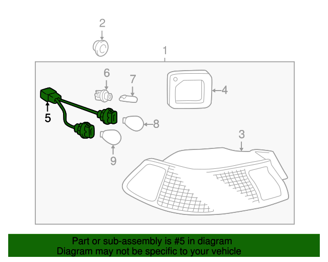 1997-1999 Toyota Camry Socket & Wire 81555-AA010 | OEM Parts Online
