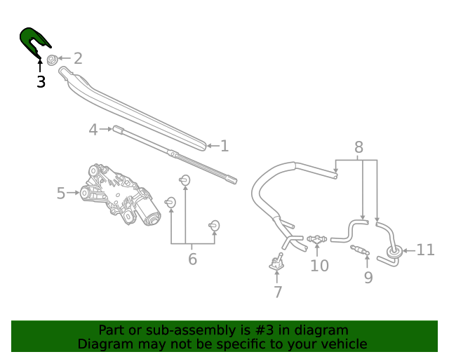 Volvo OEM Wiper Arm Cover Part# 31699909 | OEM Vehicle Parts