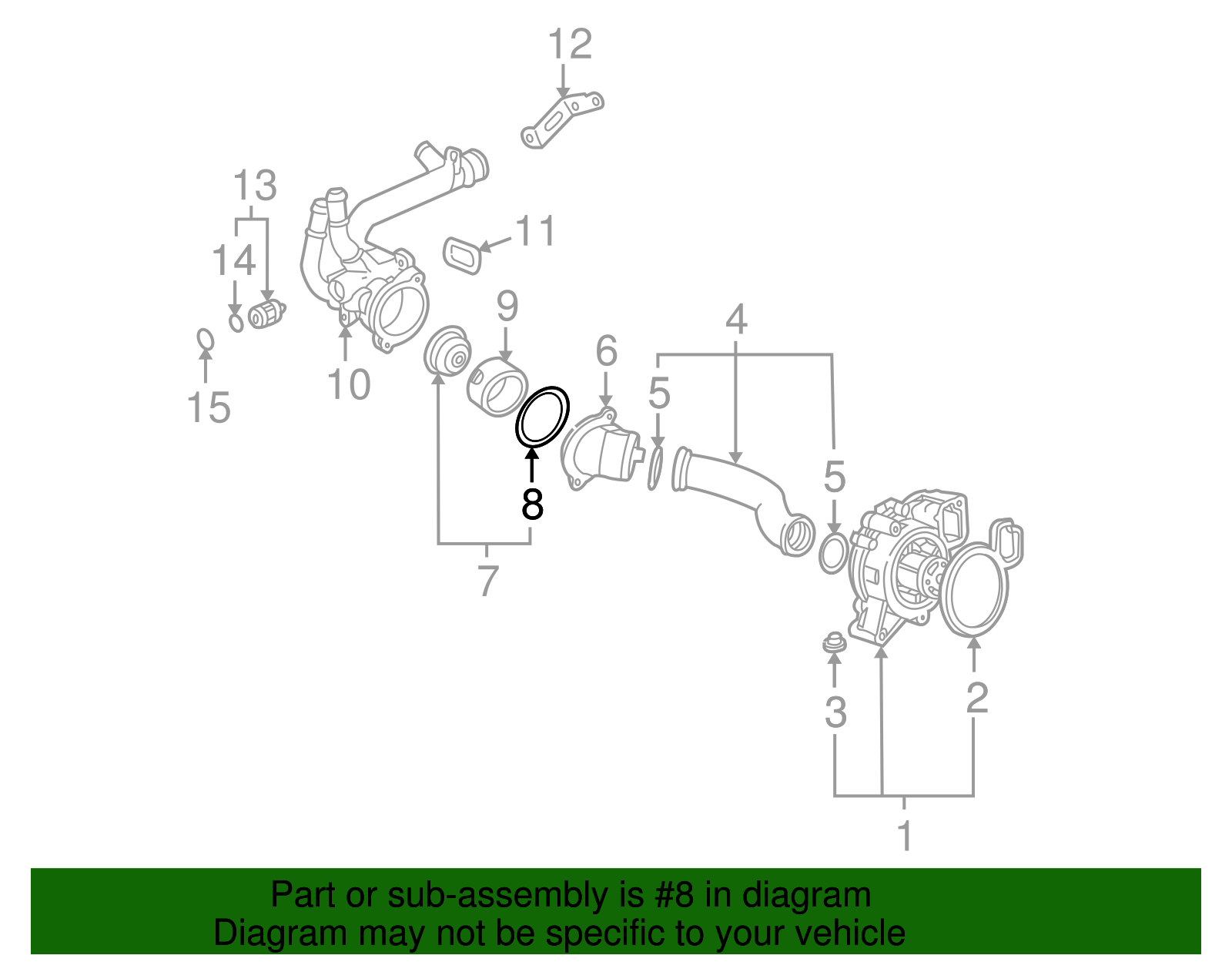 1985-2017 GM Engine Coolant Thermostat O-Ring 3522676 | TascaParts.com