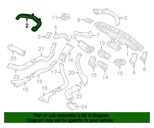 30791692 - Outlet Duct - 2011-2018 Volvo | Volvo OEM Parts Direct