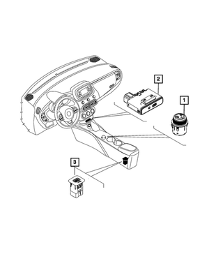 2016-2017 Fiat 500X Auxiliary And USB Socket 6FV08KXHAA | Mopar eStore