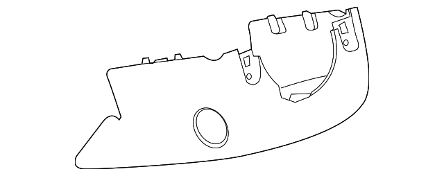 23131638 - Jet Black Instrument Panel Steering Column Lower Trim Cover ...