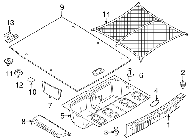 Genuine BMW 51-47-7-294-987 | Floor Cover Holder | FREE Shipping on ...