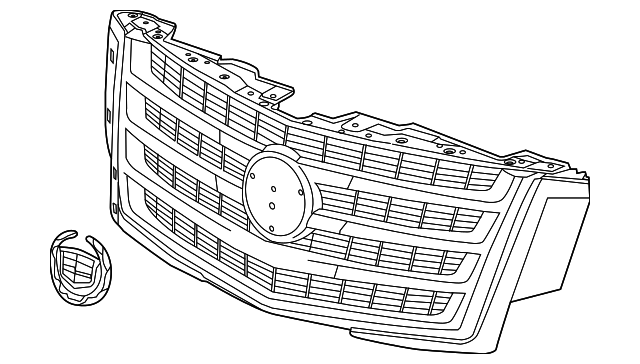 2015 Cadillac GM 22996062 Front Upper Grille | GM Outlet