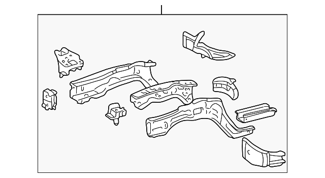 57102-07010 - Side Member Assembly - 2000-2004 Toyota Avalon | OEM ...