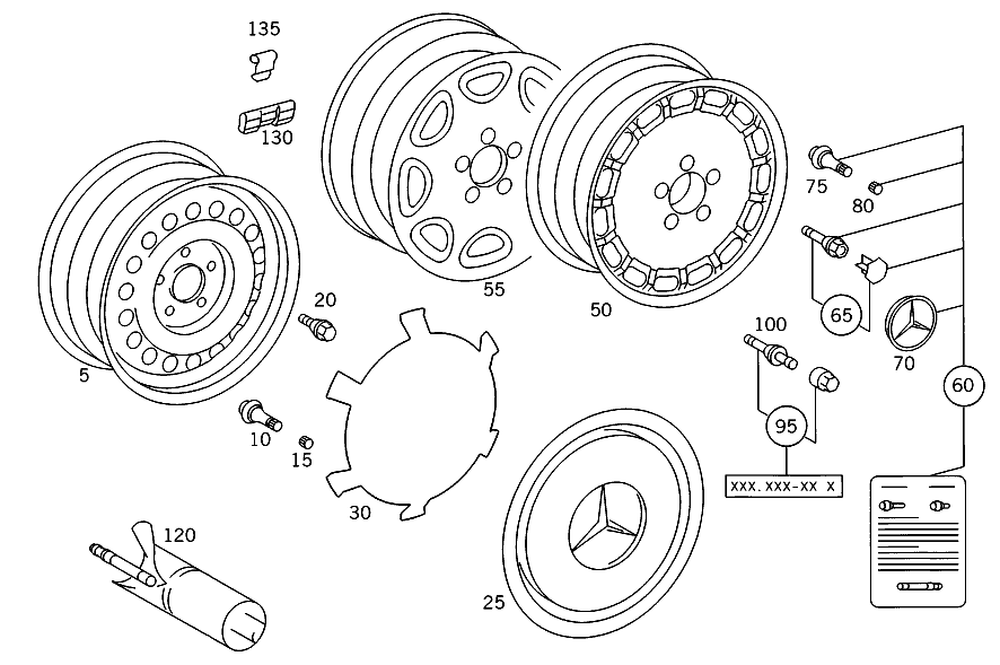 000-990-48-07 - Spherical Collar Screw 1954-2016 Mercedes-Benz ...